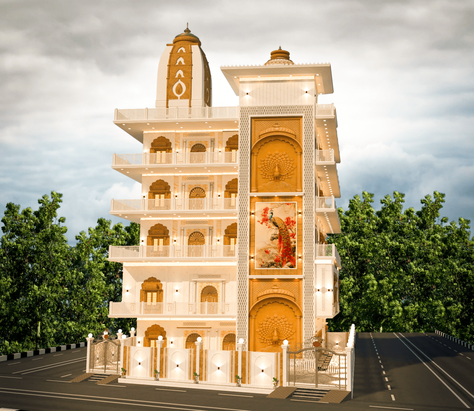 New Temple Construction – Iskcon Rudrapur